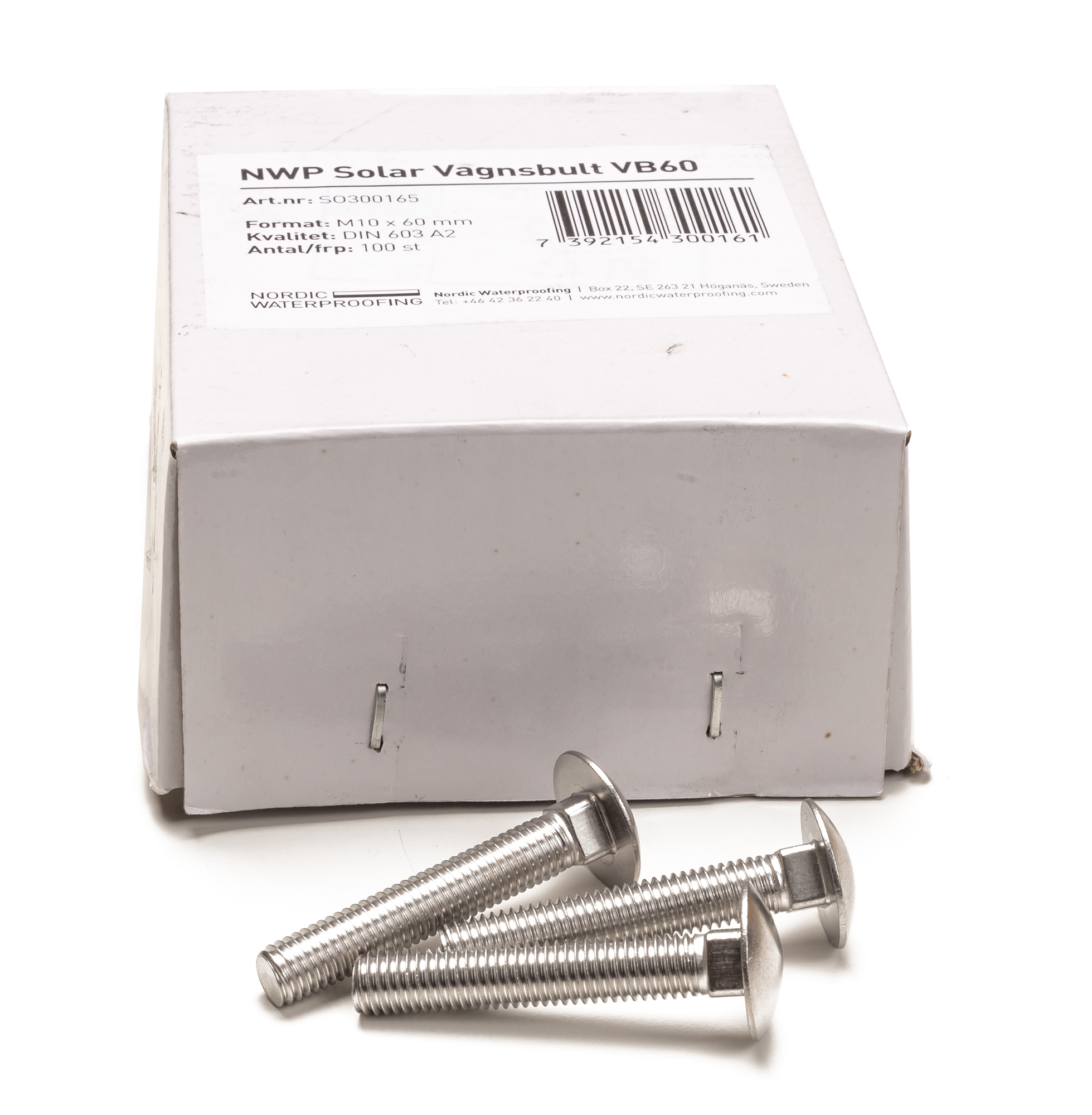 NWP Solar Vagnsbult VB60 - M10x60 - Mataki